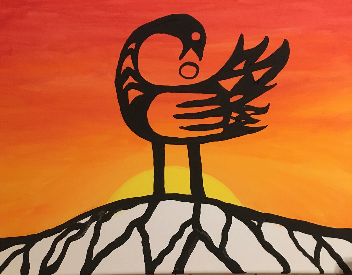 Sankofa Bird- Root to rise. African art by Black artist. – BalancedArts